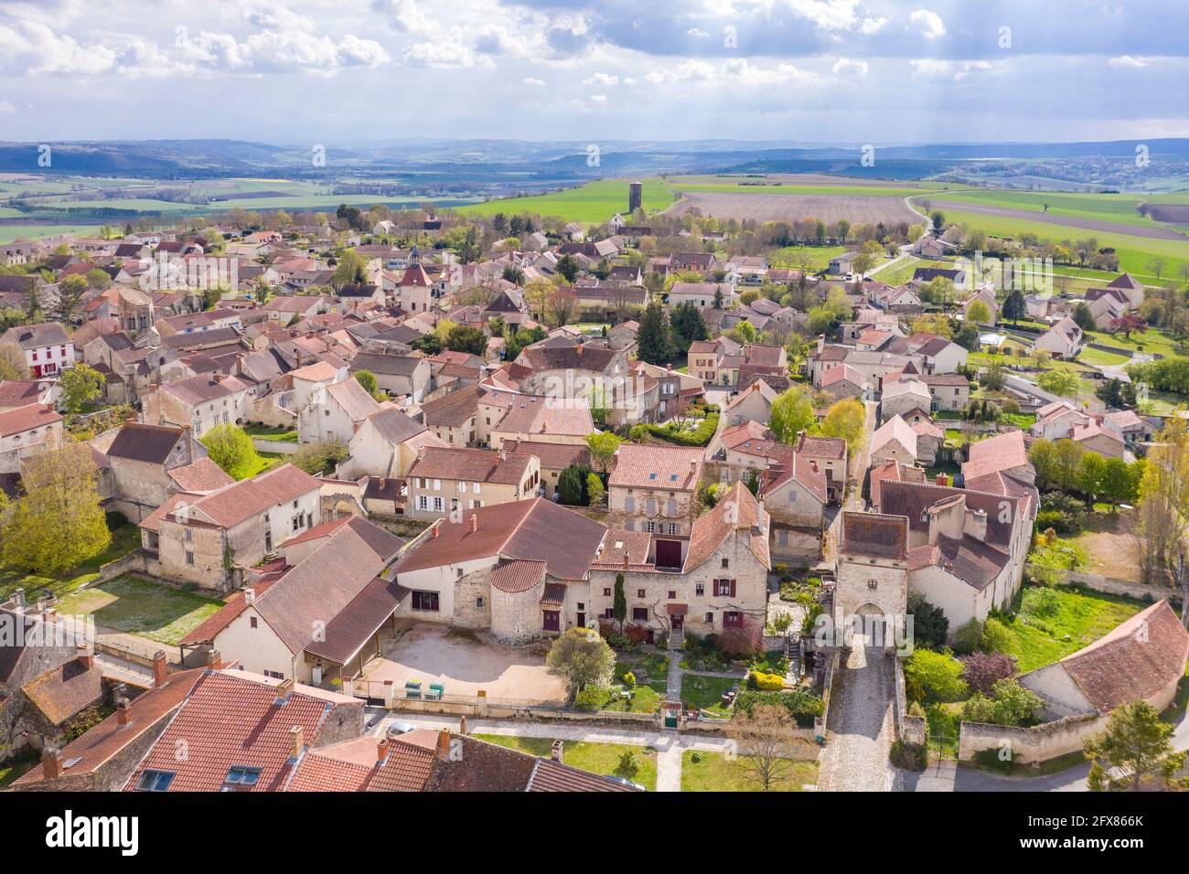 France, Allier, Charroux, labelled Les Plus Beaux Villages de France ...