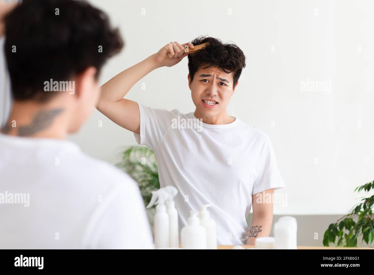 Male hair beauty hi-res stock photography and images - Alamy