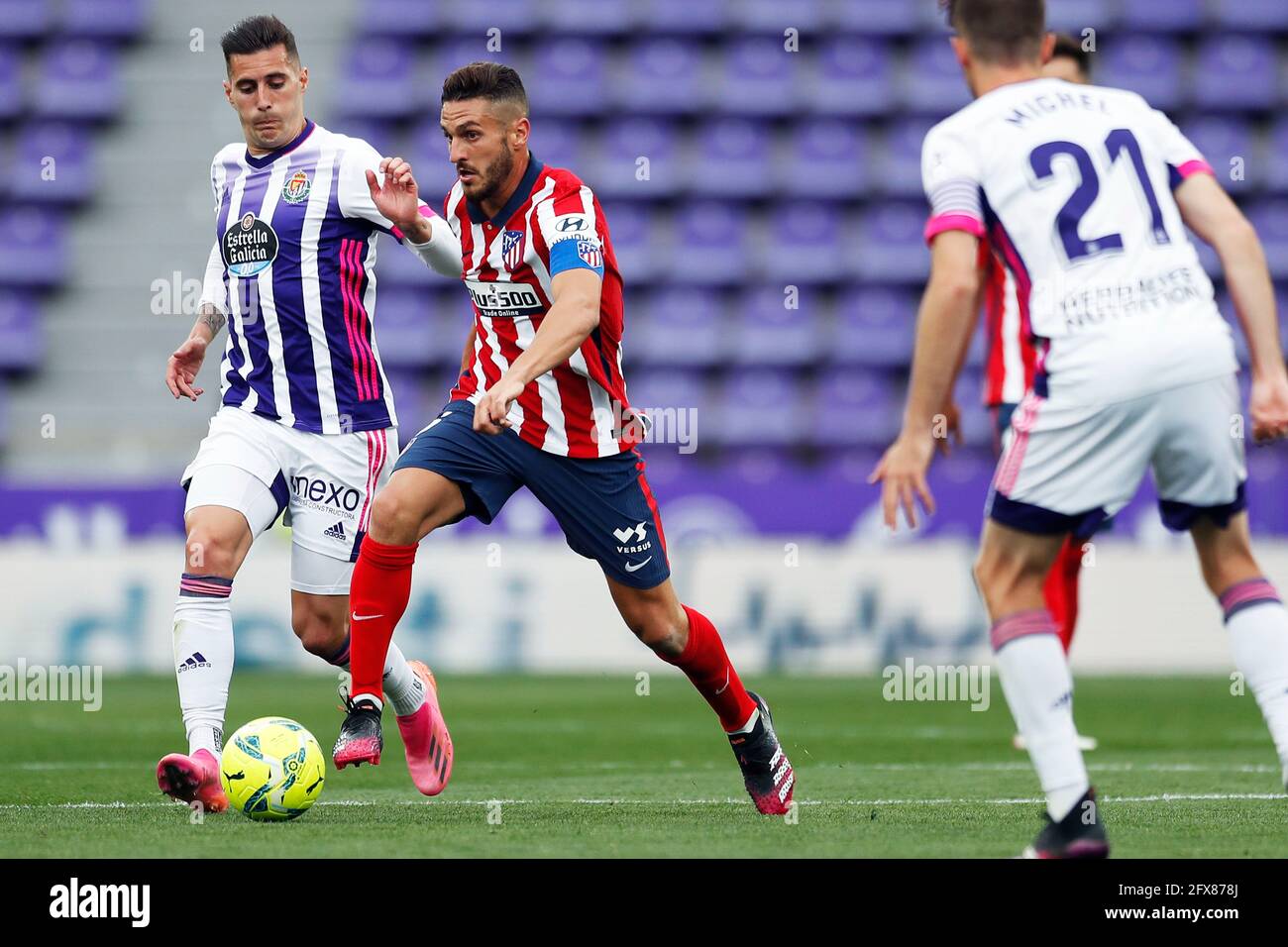 Valladolid, Spain. Credit: D. 22nd May, 2021. Koke (Atletico) Football ...