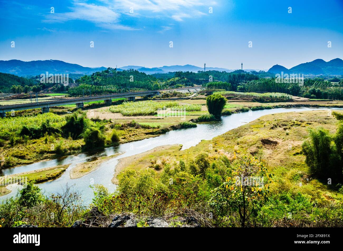 Countryside scenery in springtime Stock Photo - Alamy