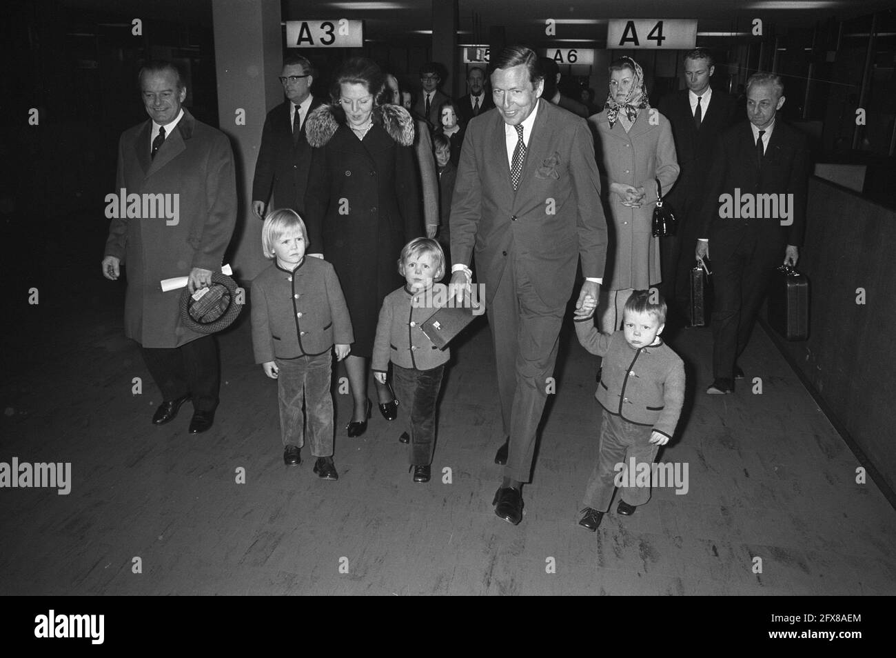Beatrix and Claus with their three sons, February 21, 1972, princes ...