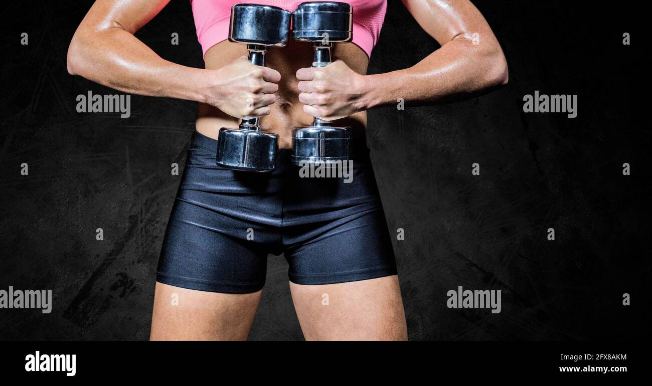 Concept weight woman midsection hi-res stock photography and images - Alamy