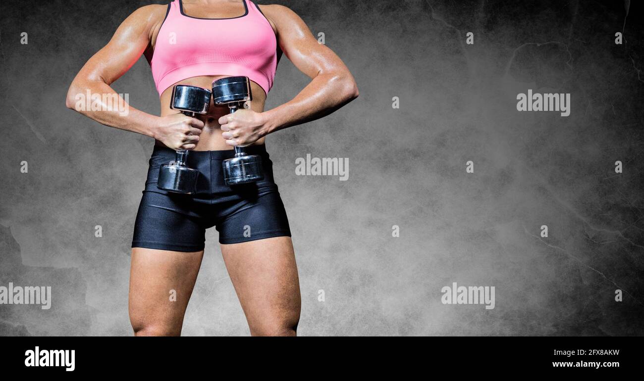 Concept weight woman midsection hi-res stock photography and images - Alamy