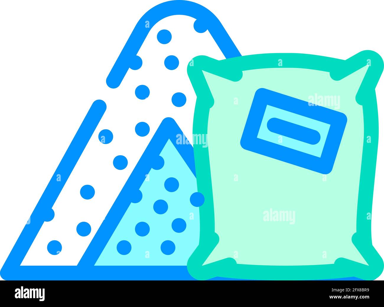 concrete building material color icon vector illustration Stock Vector ...