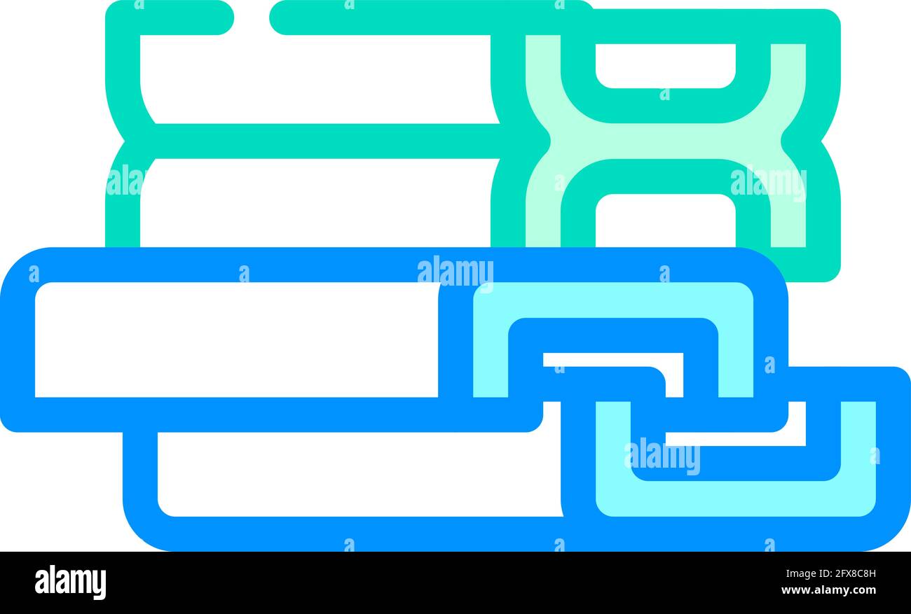 support structures, beams and channels building material color icon ...