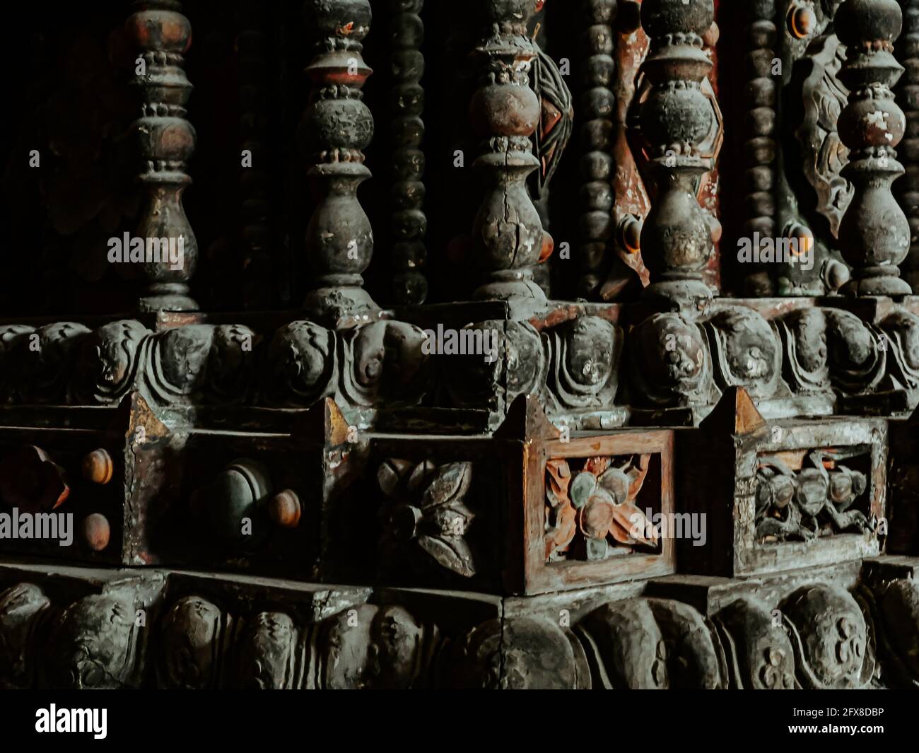 Interior of the Ming dynasty-era Buddhist temple of Wisdom Attained in ...