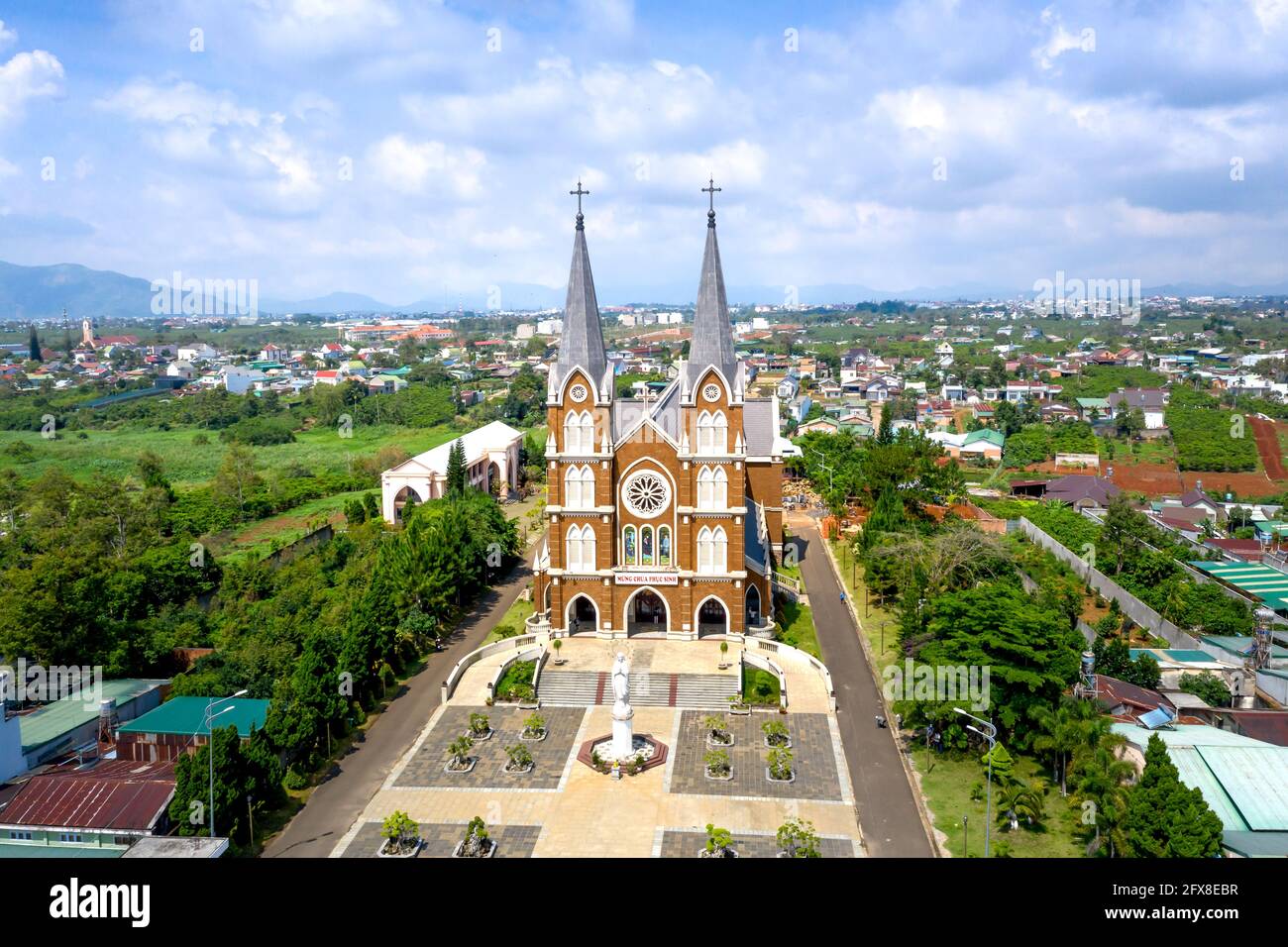 Bao Loc City, Dong Nai Province, Viet Nam - April 16, 2021: Panoramic ...