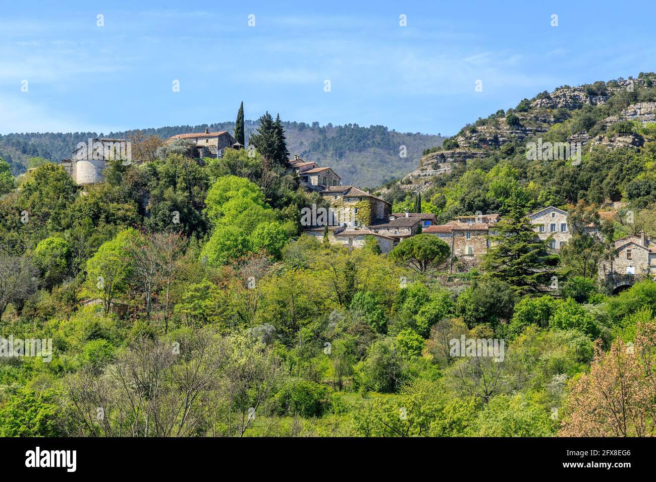 France, Ardeche, Cevennes National Park, Monts d'Ardeche Regional ...