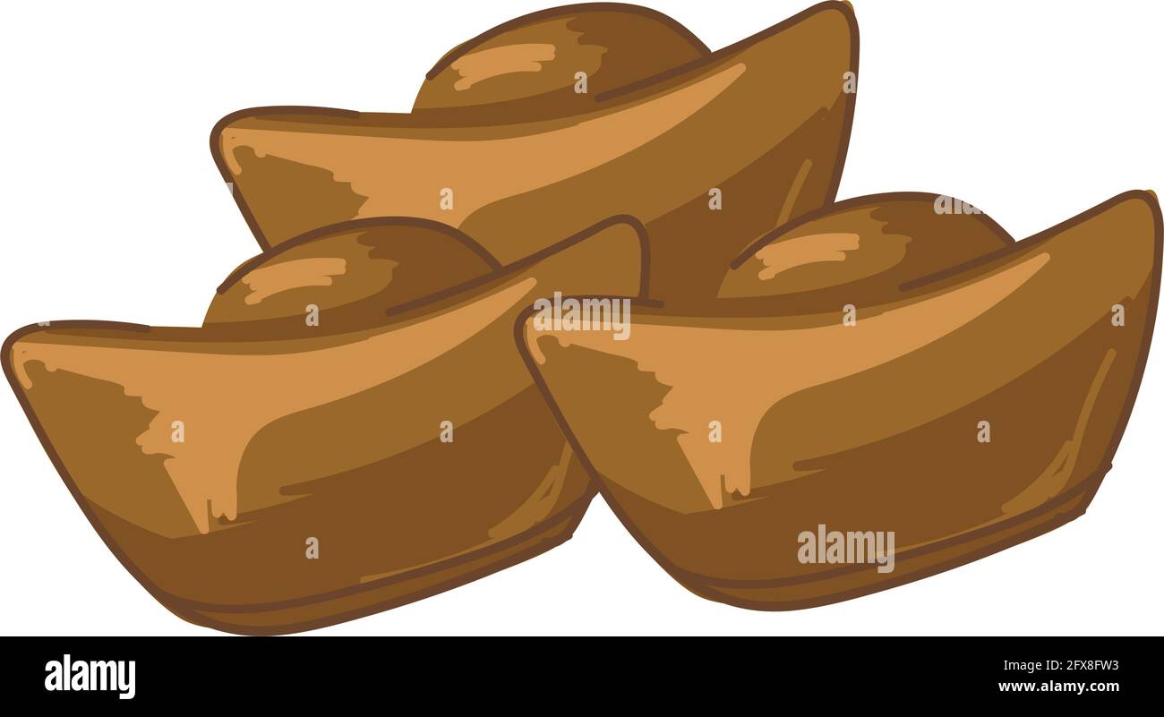 Shiny gold bar coins Stock Vector Images - Alamy