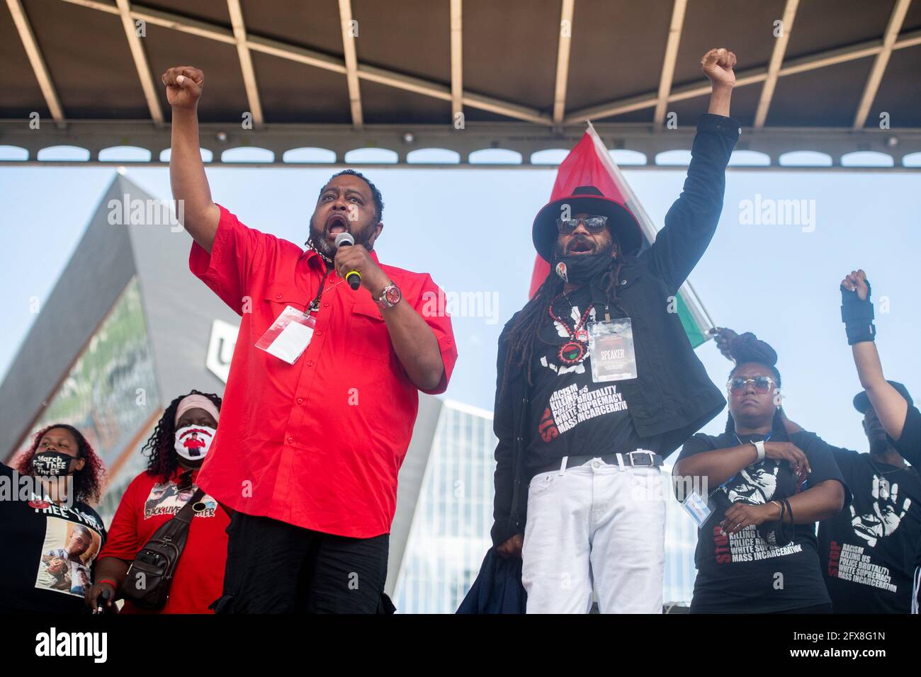 Jacob Blake Sr, the father of Jacob Blake Jr speaks at Commons Park ...