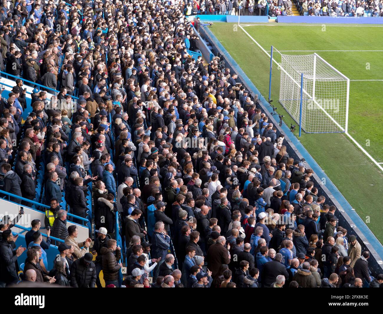FULL and crowded football stand pre Covid-19 pandemic Stock Photo - Alamy