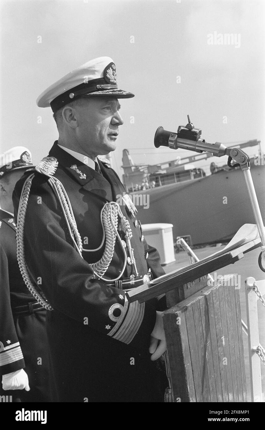 Transfer of command aboard Hr. Ms. De Ruyter in Den Helder from ...