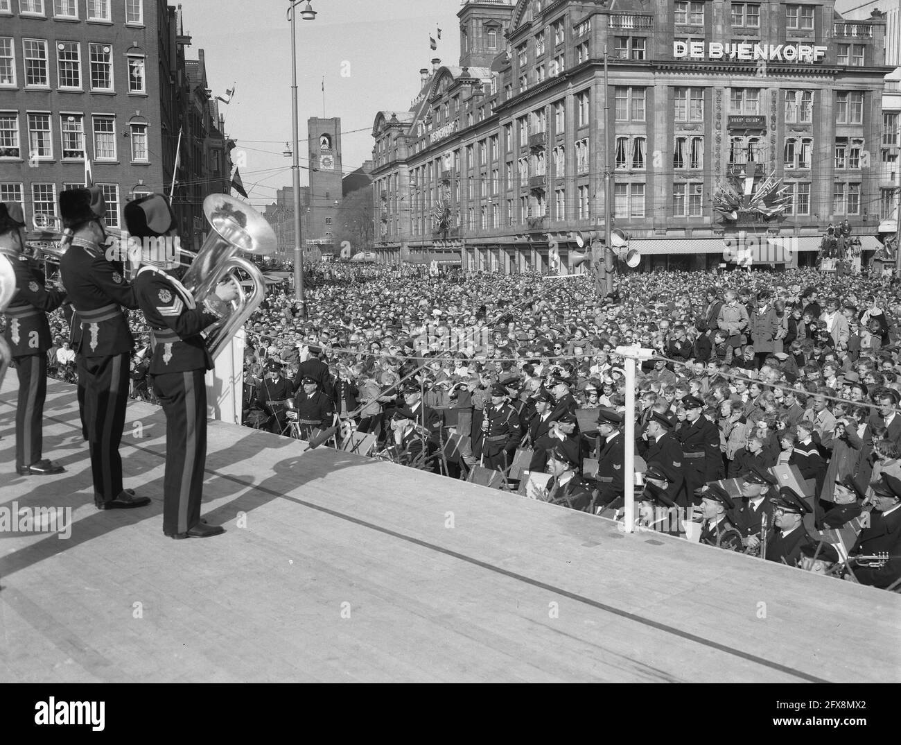 Liberation day (10 years) celebration Dam square, 5th of may 1955 ...
