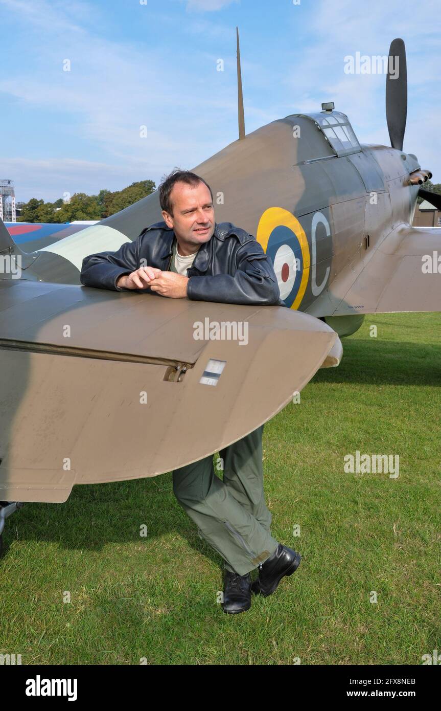 Flt Lt Dave Harvey pilot with HAC Historic Aircraft Collection with ...