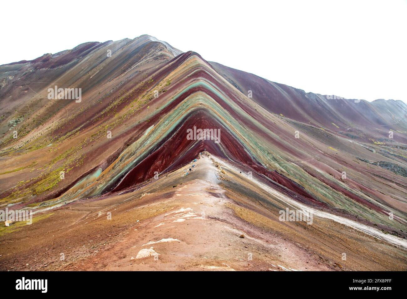 Rainbow mountains or Vinicunca Montana de Siete Colores, Cuzco region ...