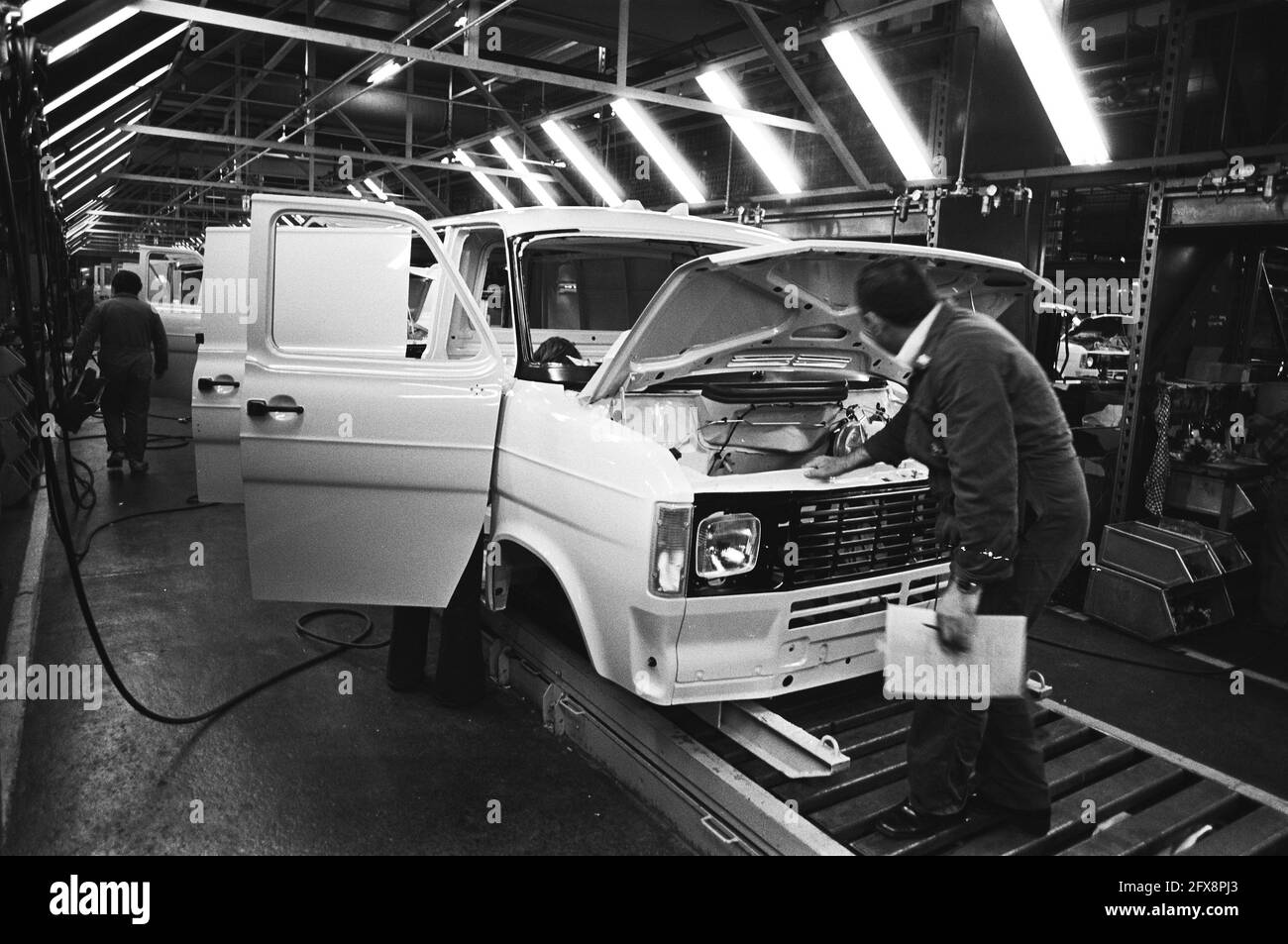 Occupation of gate of Ford Amsterdam by workers in protest against ...