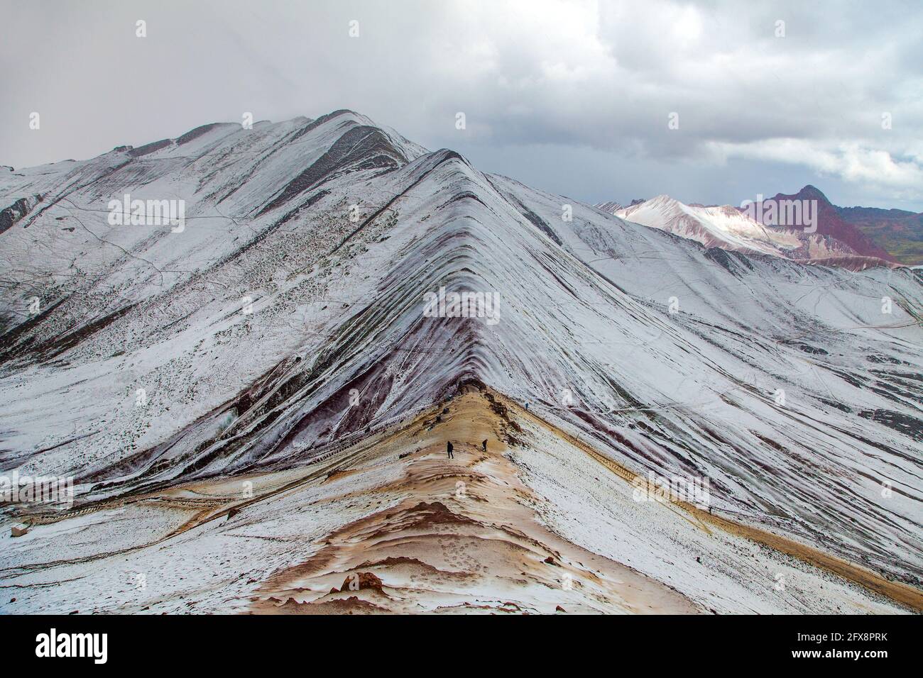 Rainbow mountains or Vinicunca Montana de Siete Colores, Cuzco region ...