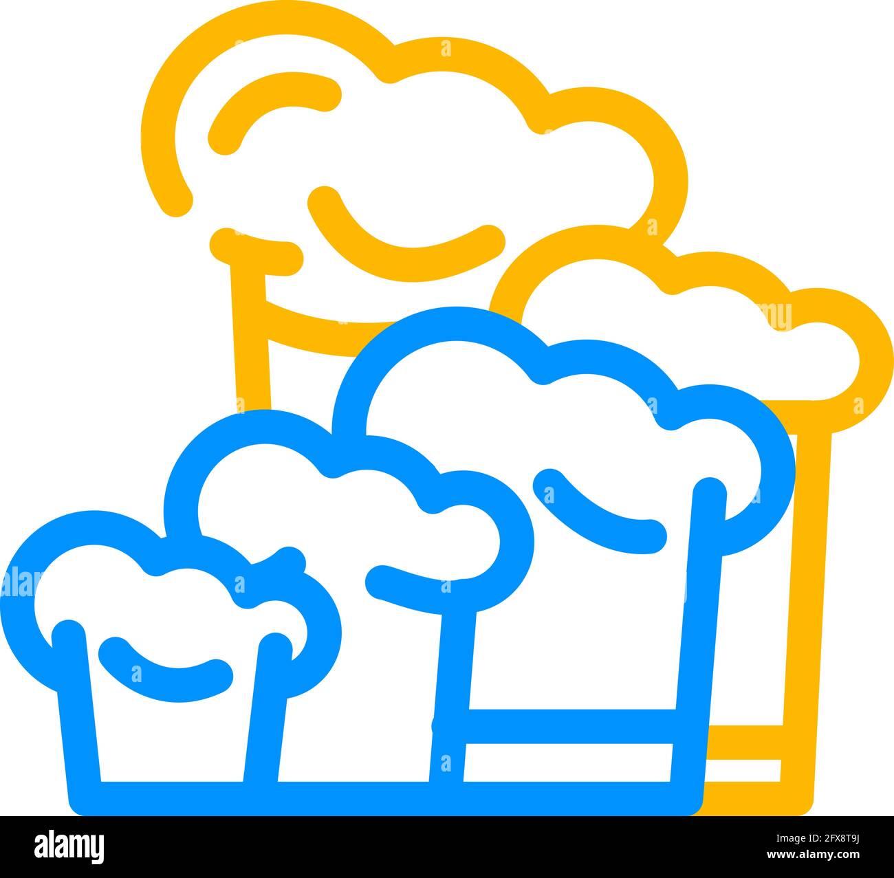 chef hats color icon vector illustration Stock Vector Image & Art - Alamy