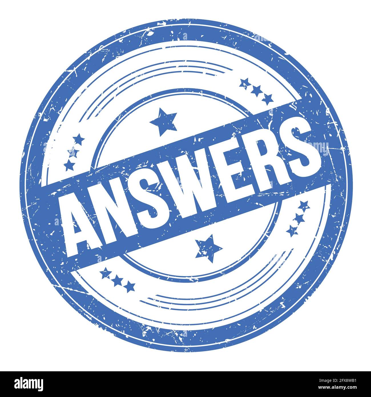 Answers stamp hi-res stock photography and images - Alamy