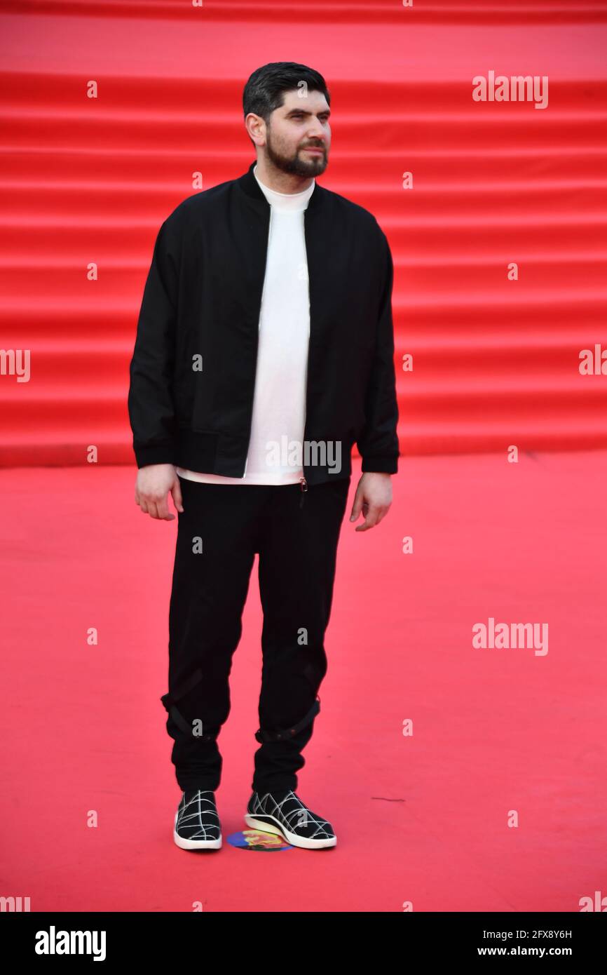 Moscow. Voice actor,screenwriter Karen Arutyunov at the closing ...