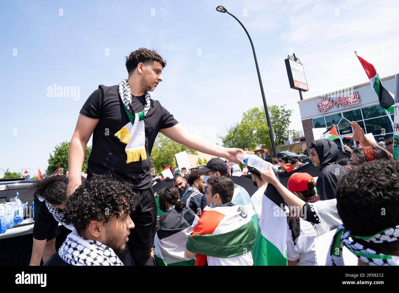 A few thousand people gathered to rally against Israeli occupation and ...