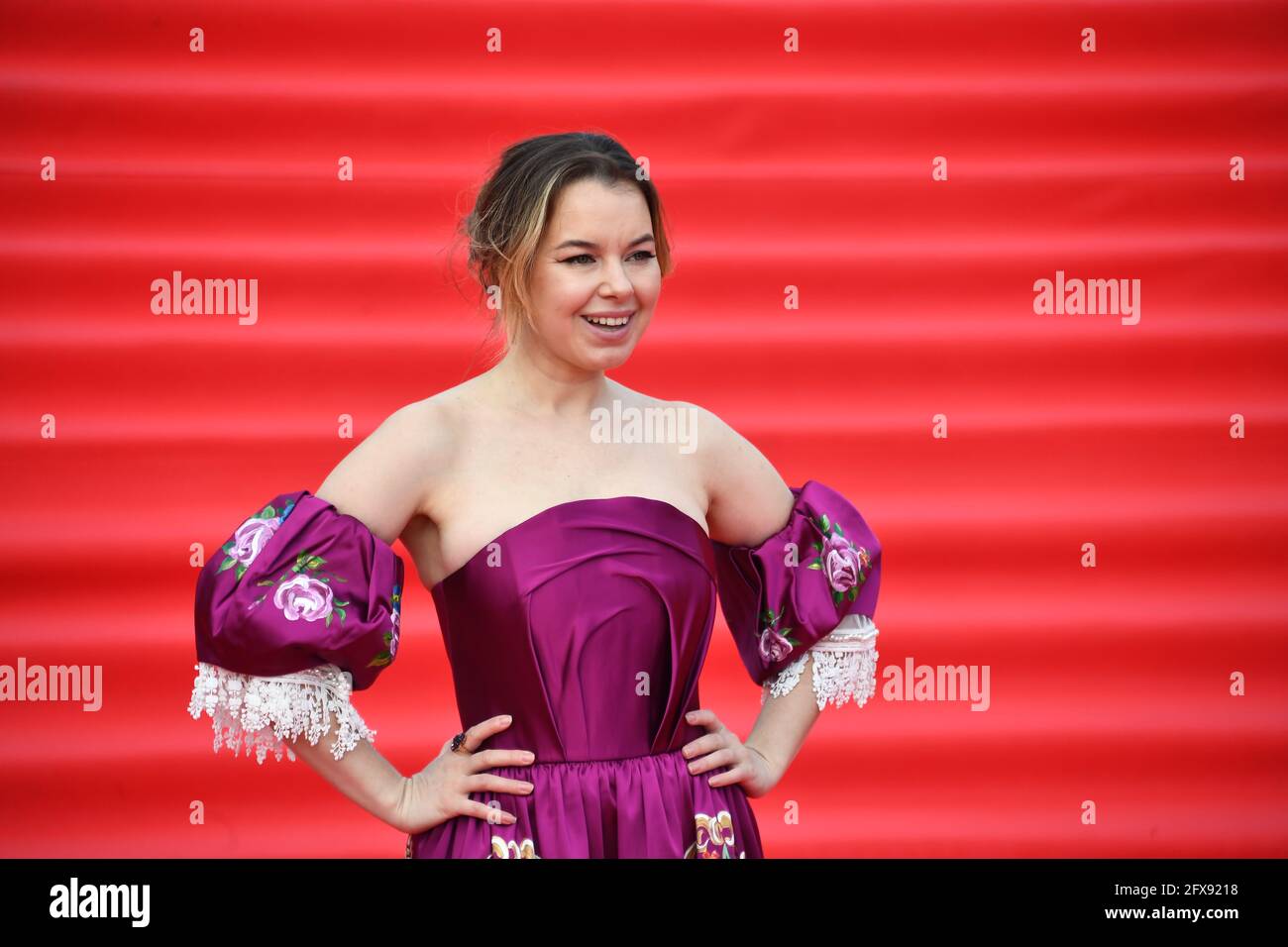 Moscow. Actress Yulia Khamitova at the closing ceremony of the 43rd ...