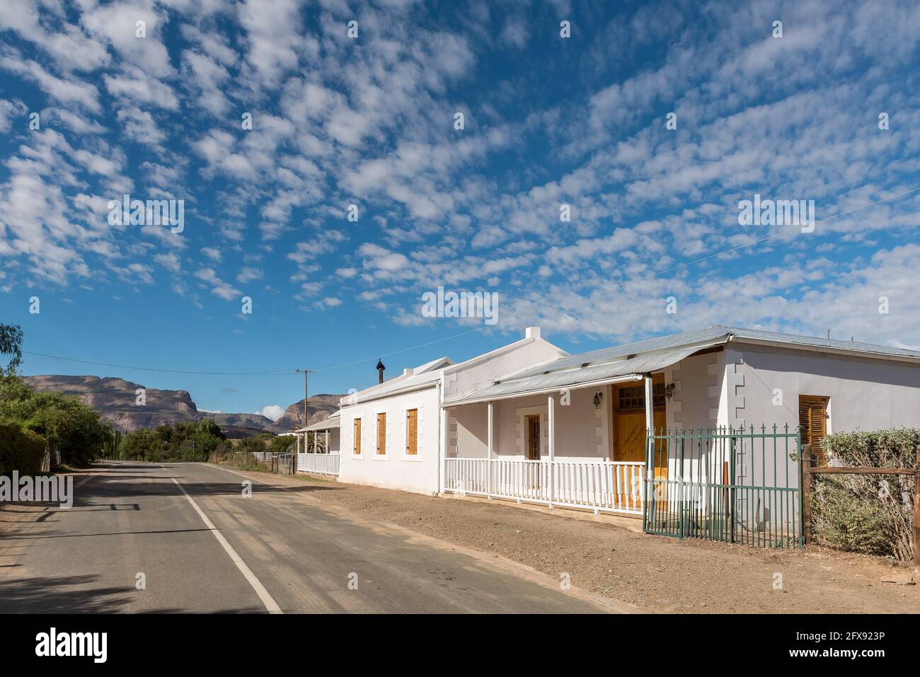 KLAARSTROOM, SOUTH AFRICA - APRIL 5, 2021: A street scene, with houses ...