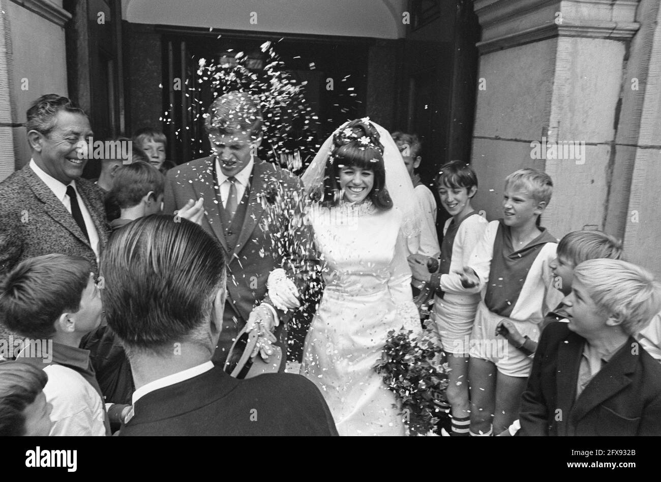 City hall confetti Black and White Stock Photos & Images - Alamy