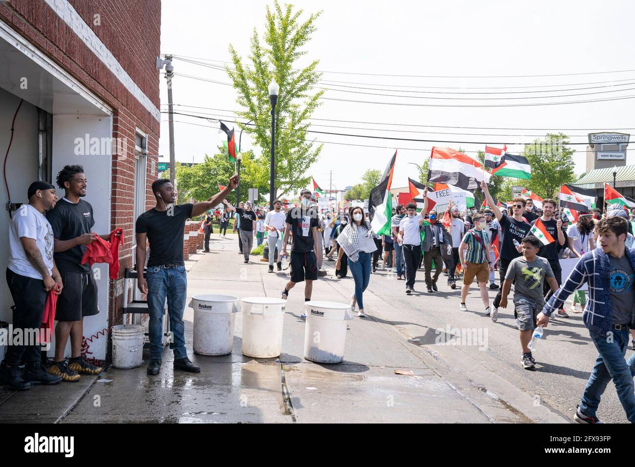 A few thousand people gathered to rally against Israeli occupation and ...