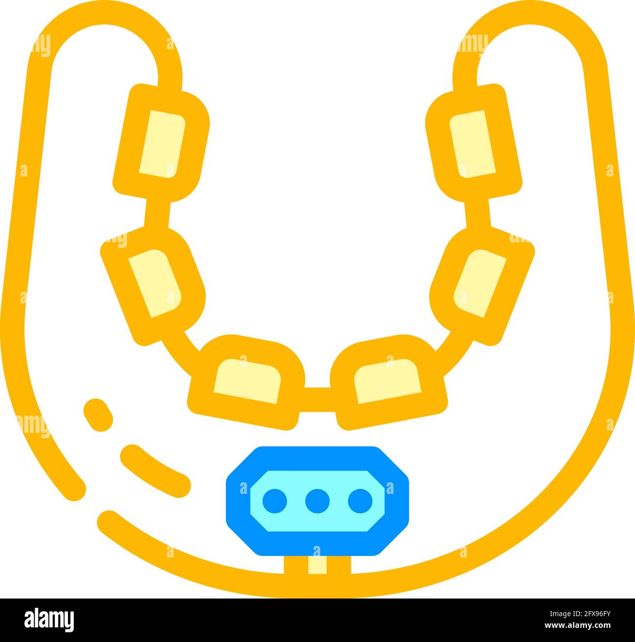 neck ems training color icon vector illustration Stock Vector Image ...