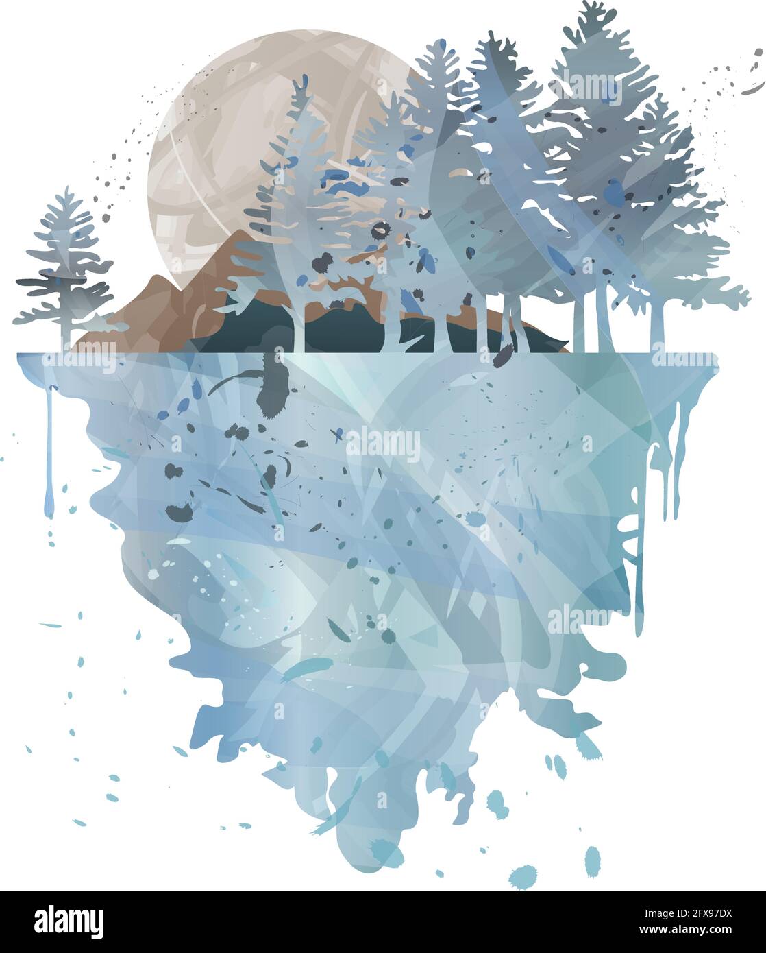 Winter zen Stock Vector Images - Alamy