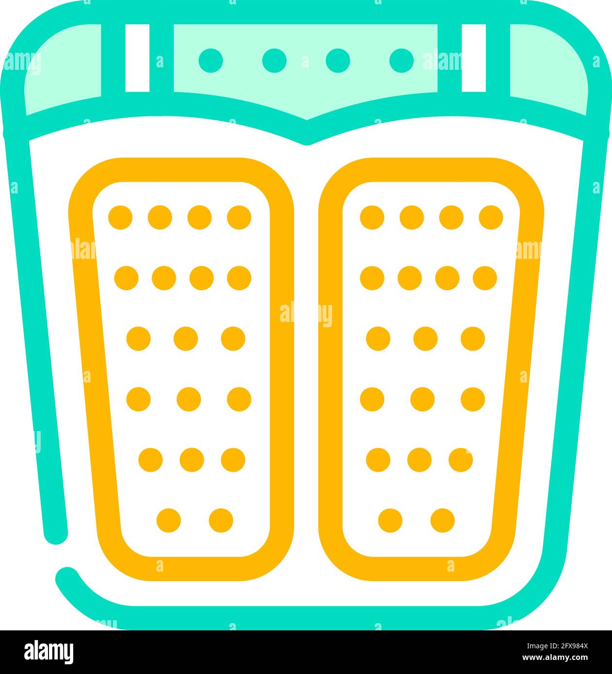 Massager For Feet Color Icon Vector Illustration Stock Vector Image