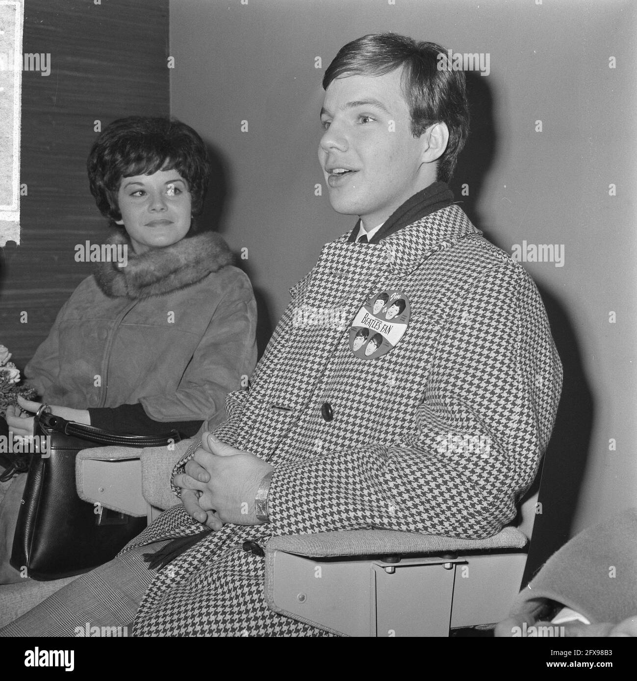 Bobby Vee (American singer) in the Netherlands for TV appearance, Bobby ...