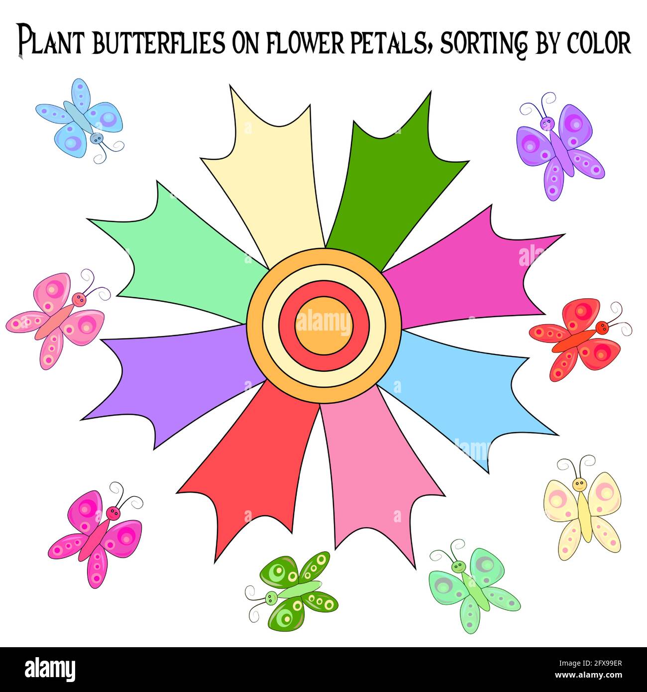 Children's educational game for the little ones to find the matching ...