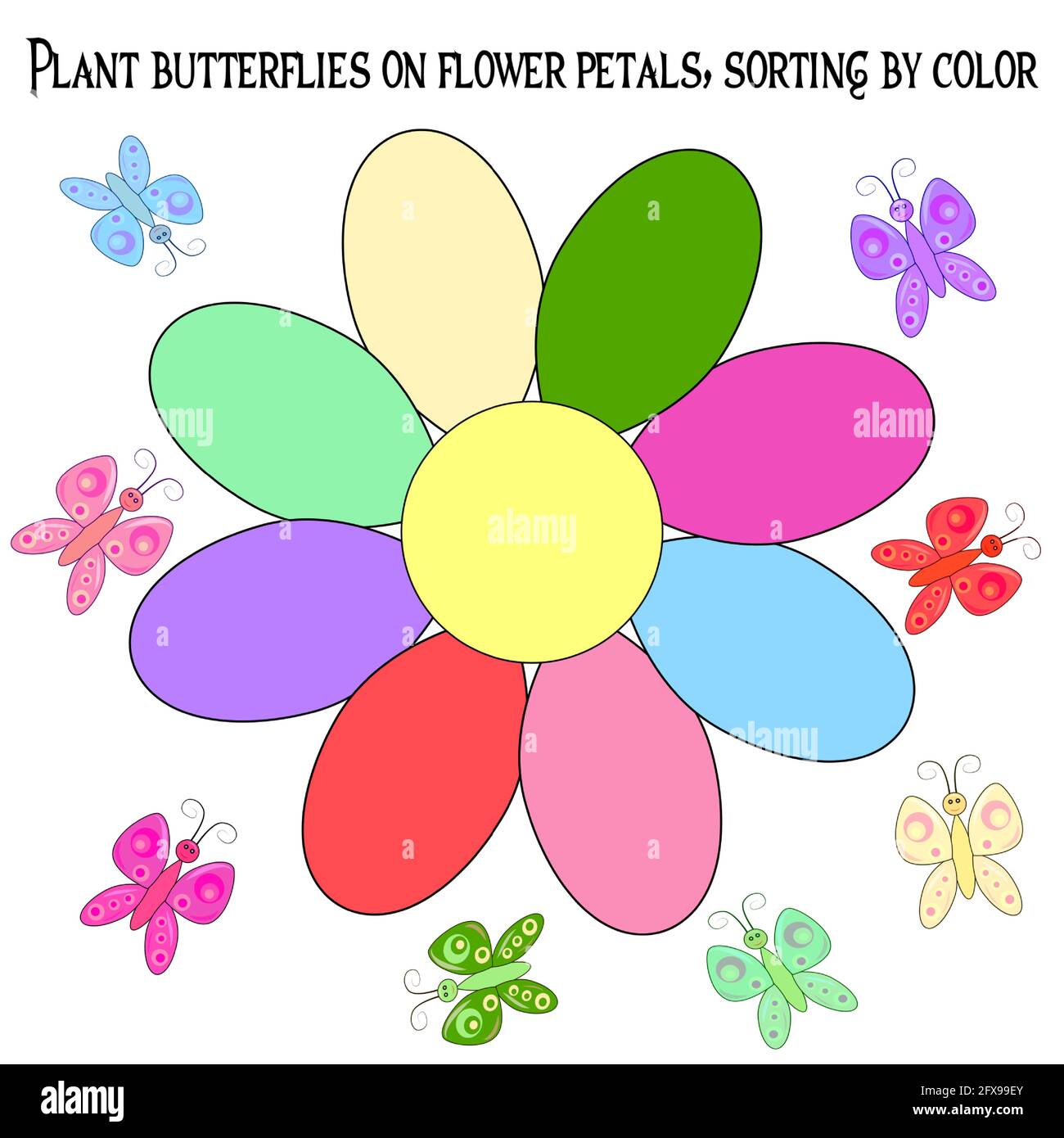 Children's educational game for the little ones to find the matching ...