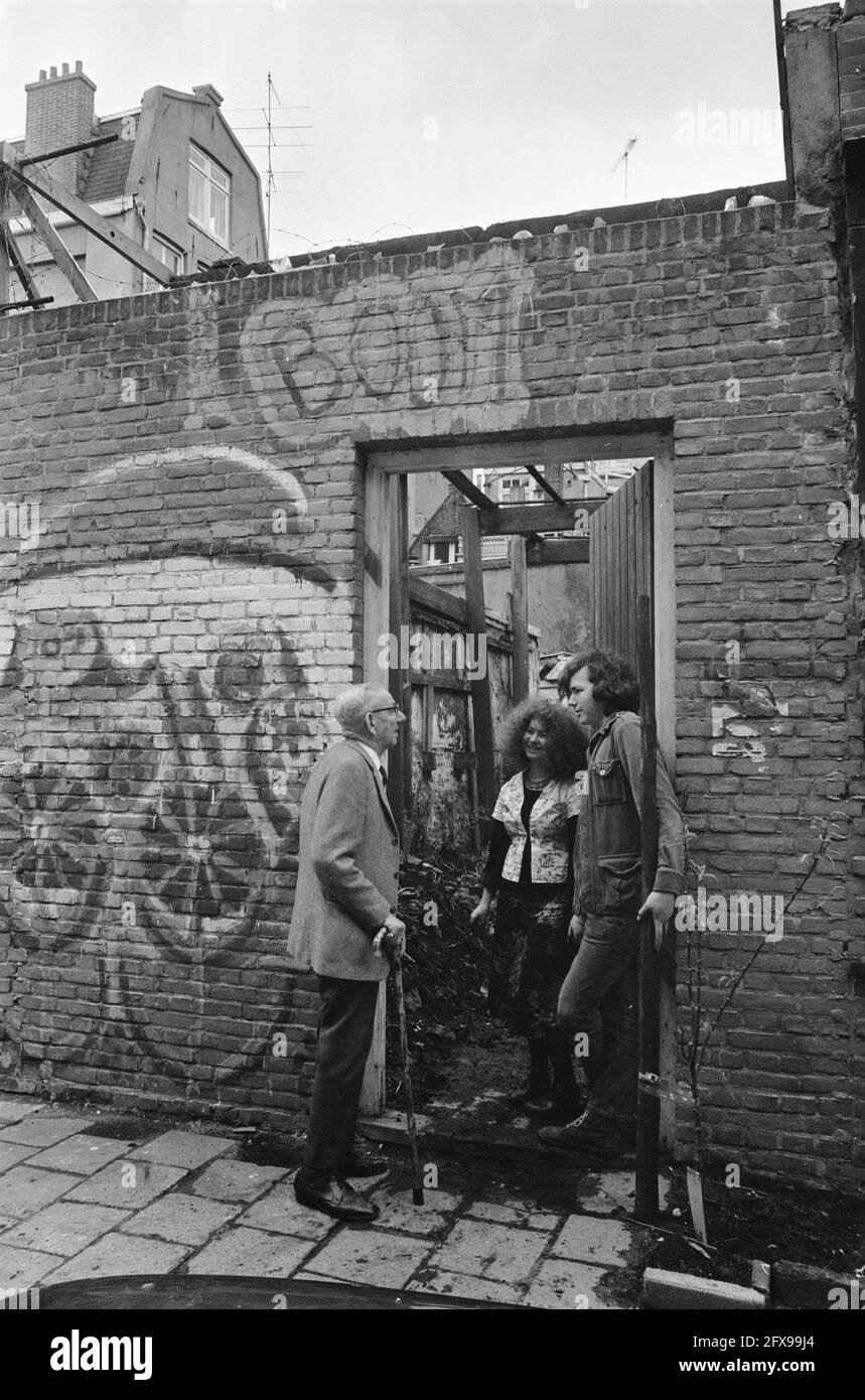 Orchard in Jordan, old Jordanian comes to watch, May 7, 1973, orchards ...