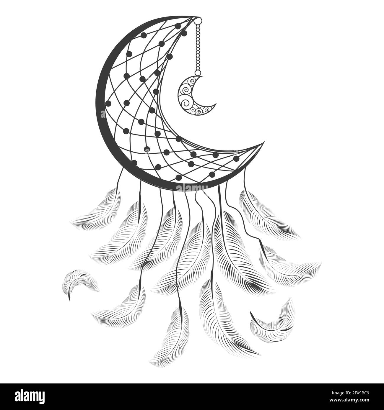 Esoteric symbols. Mystic and magic design with crystals, sun, stars ...