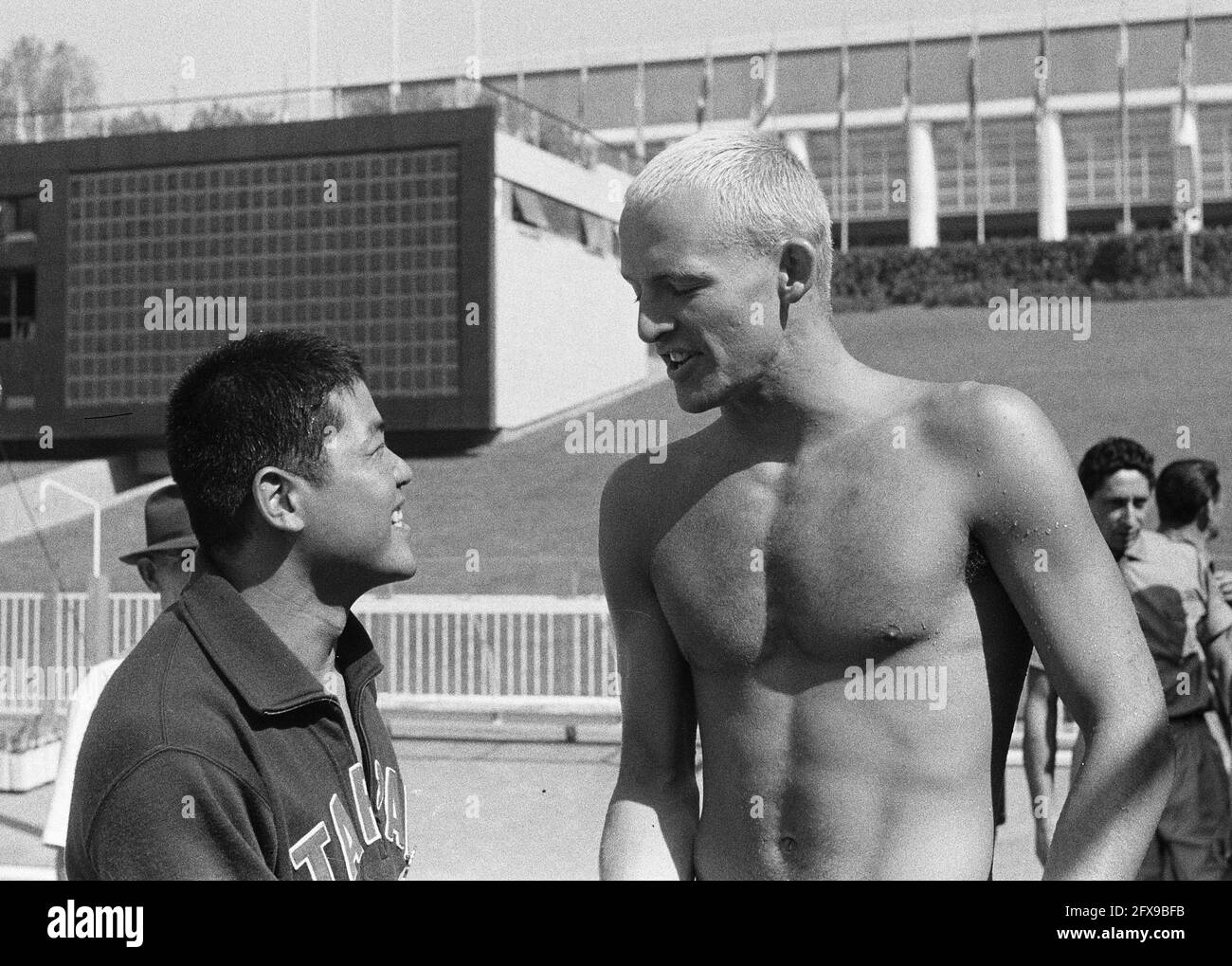 Katsuki Ishihara Lance Larson 1960 Stock Photo - Alamy