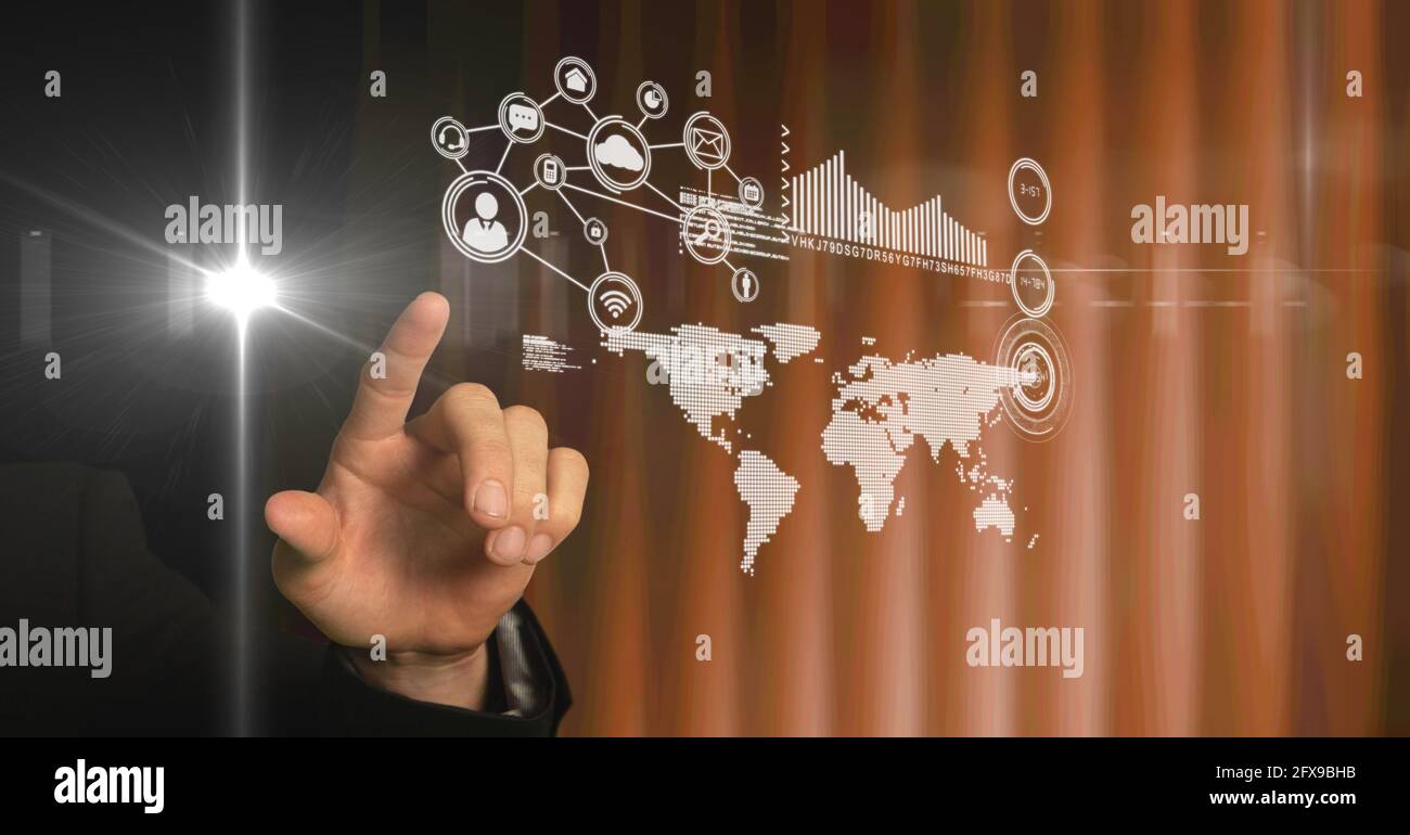Internet map interconnected information hi-res stock photography and ...