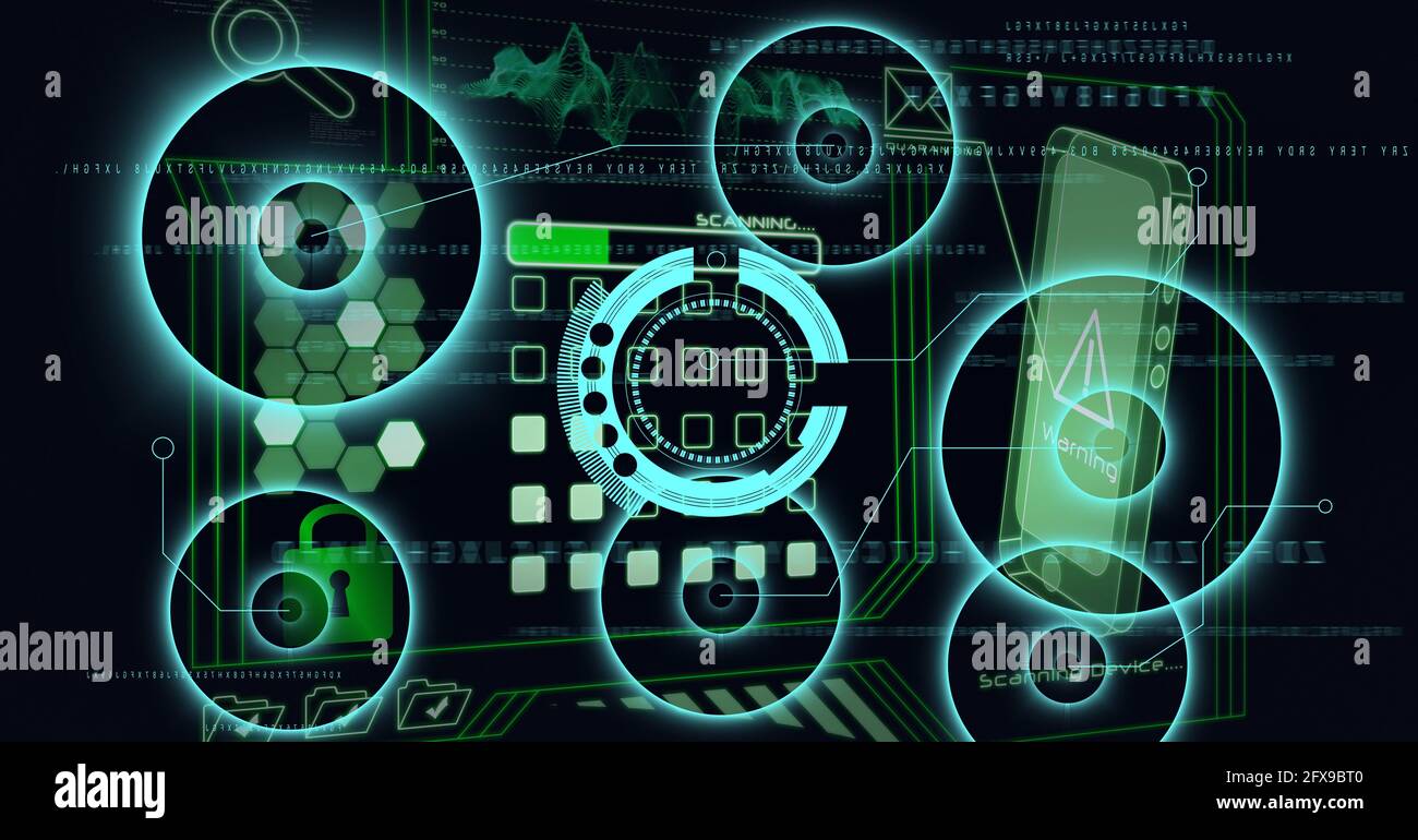 Composition Of Scopes Scanning And Digital Data Processing On Black