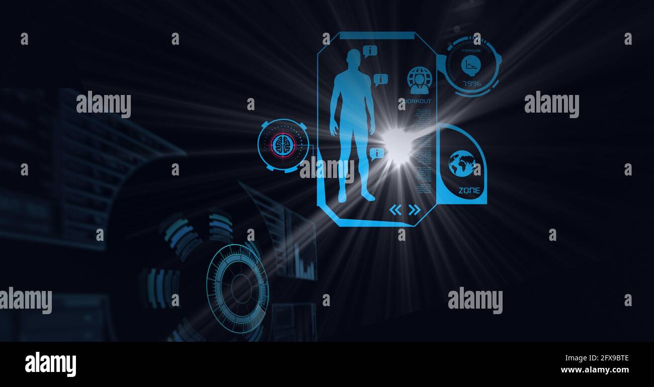 Composition of scope scanning and human body and scientific data ...