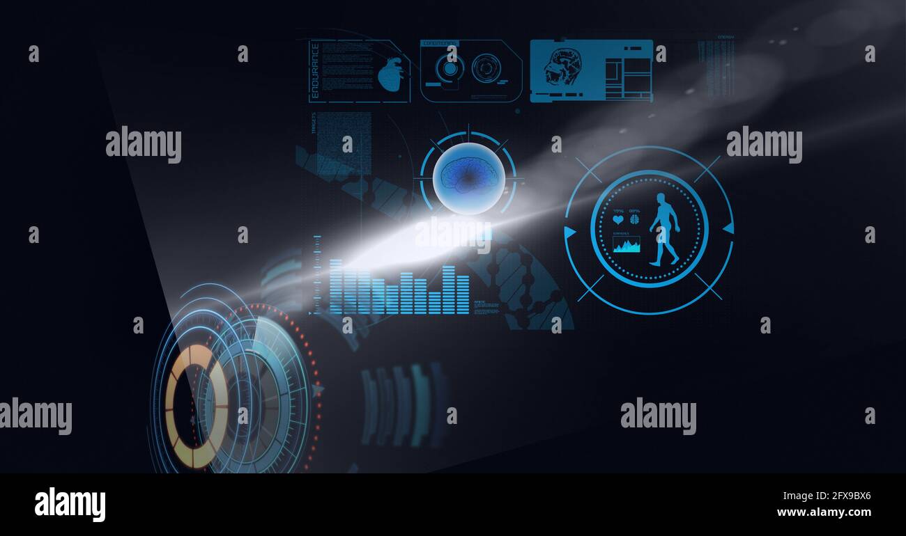 Composition of scope scanning and human body and scientific data ...