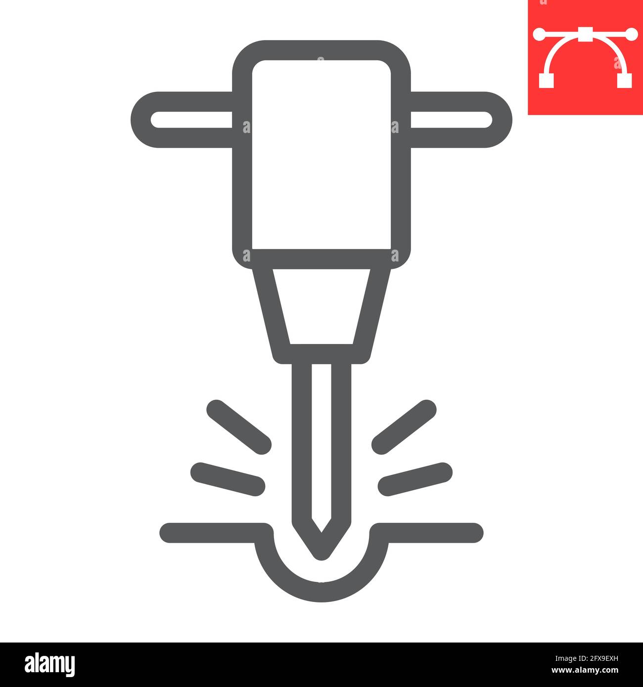 Jack hammer drilling Stock Vector Images - Alamy