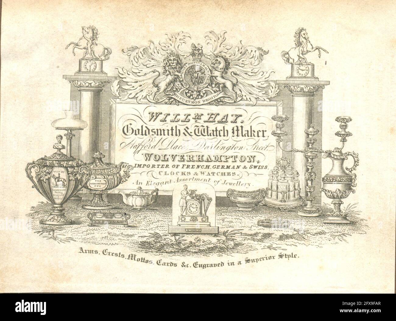 Engraved in a superior style hi-res stock photography and images - Alamy