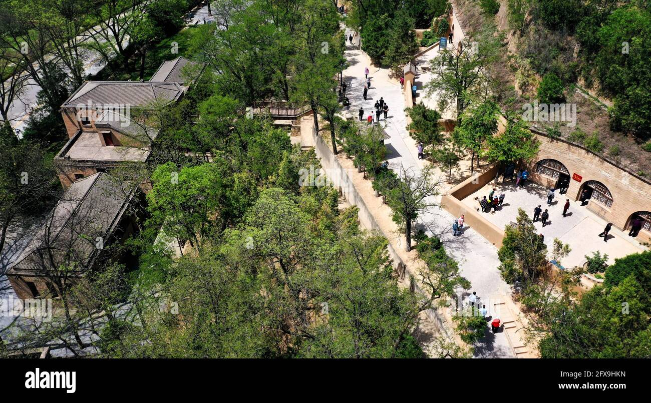 (210526) -- YAN'AN, May 26, 2021 (Xinhua) -- Aerial photo taken on May ...