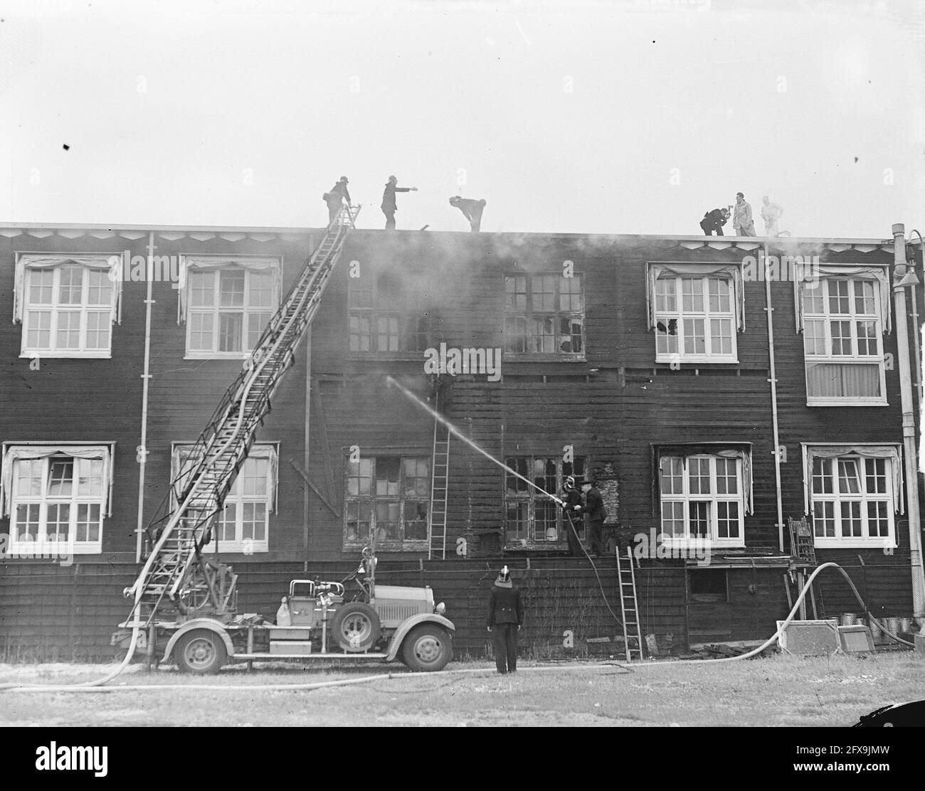 Fire RVB Lutmastraat, July 15, 1950, FIRE, fires, fire extinguishers ...