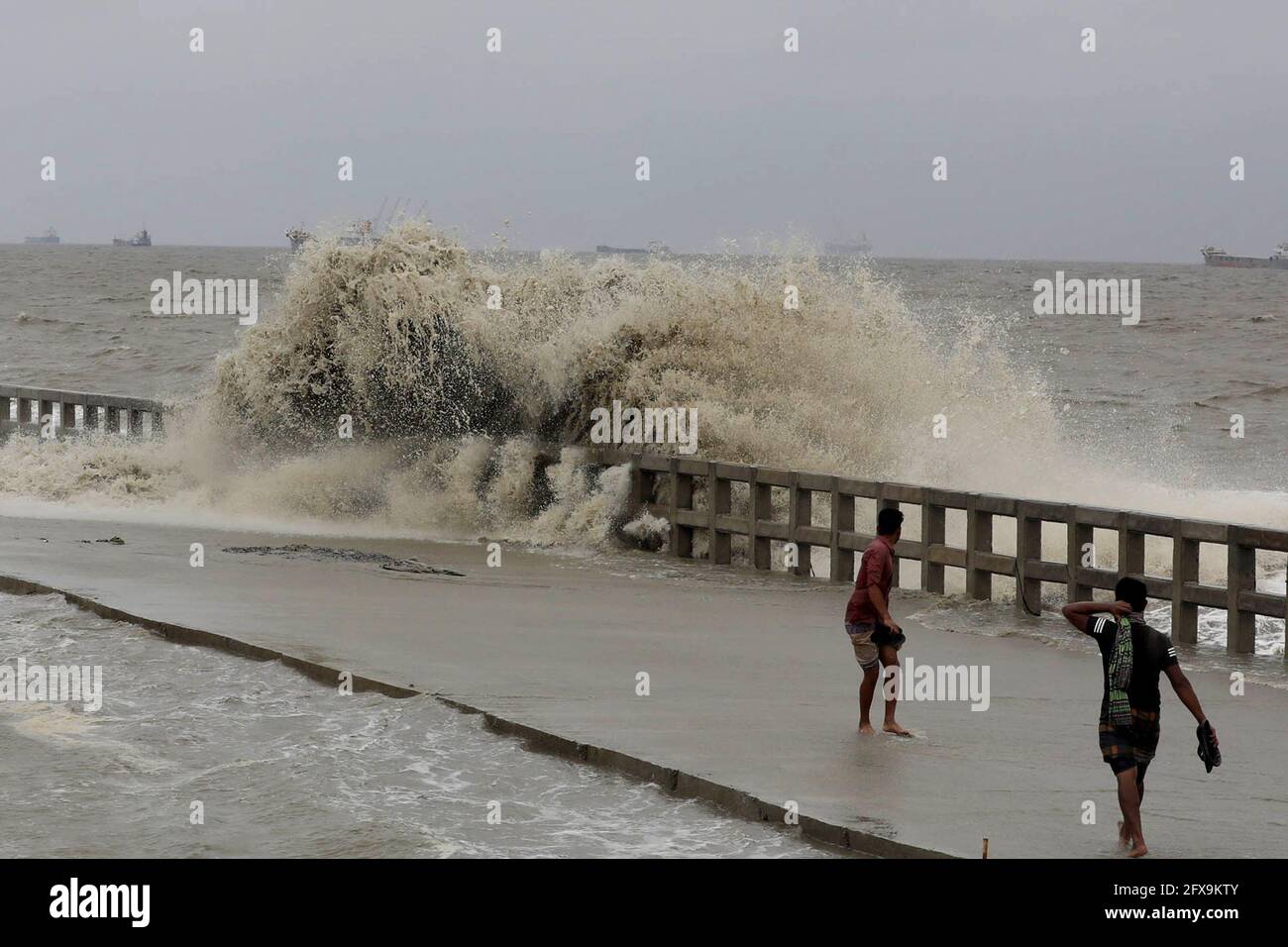 Patenga, Bangladesh, on May 26, 2021 Water level increase during ...