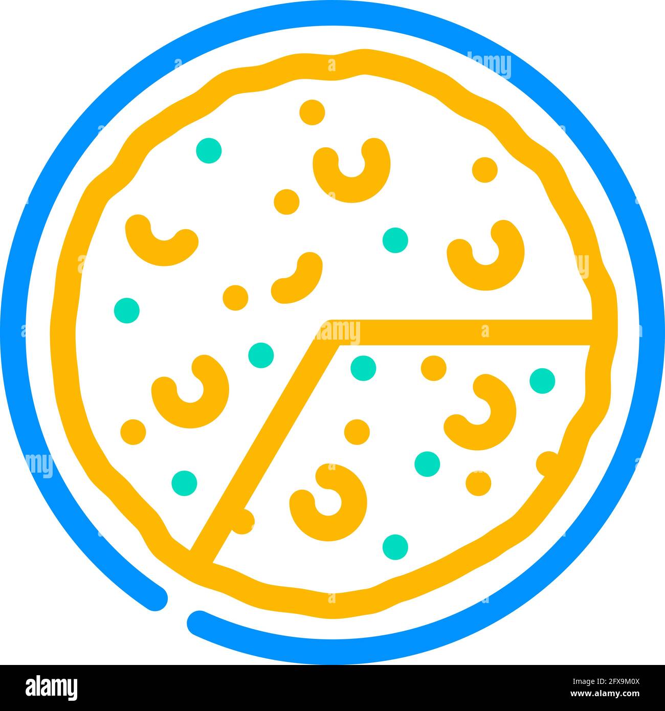 omelet spanish dish color icon vector illustration Stock Vector Image ...