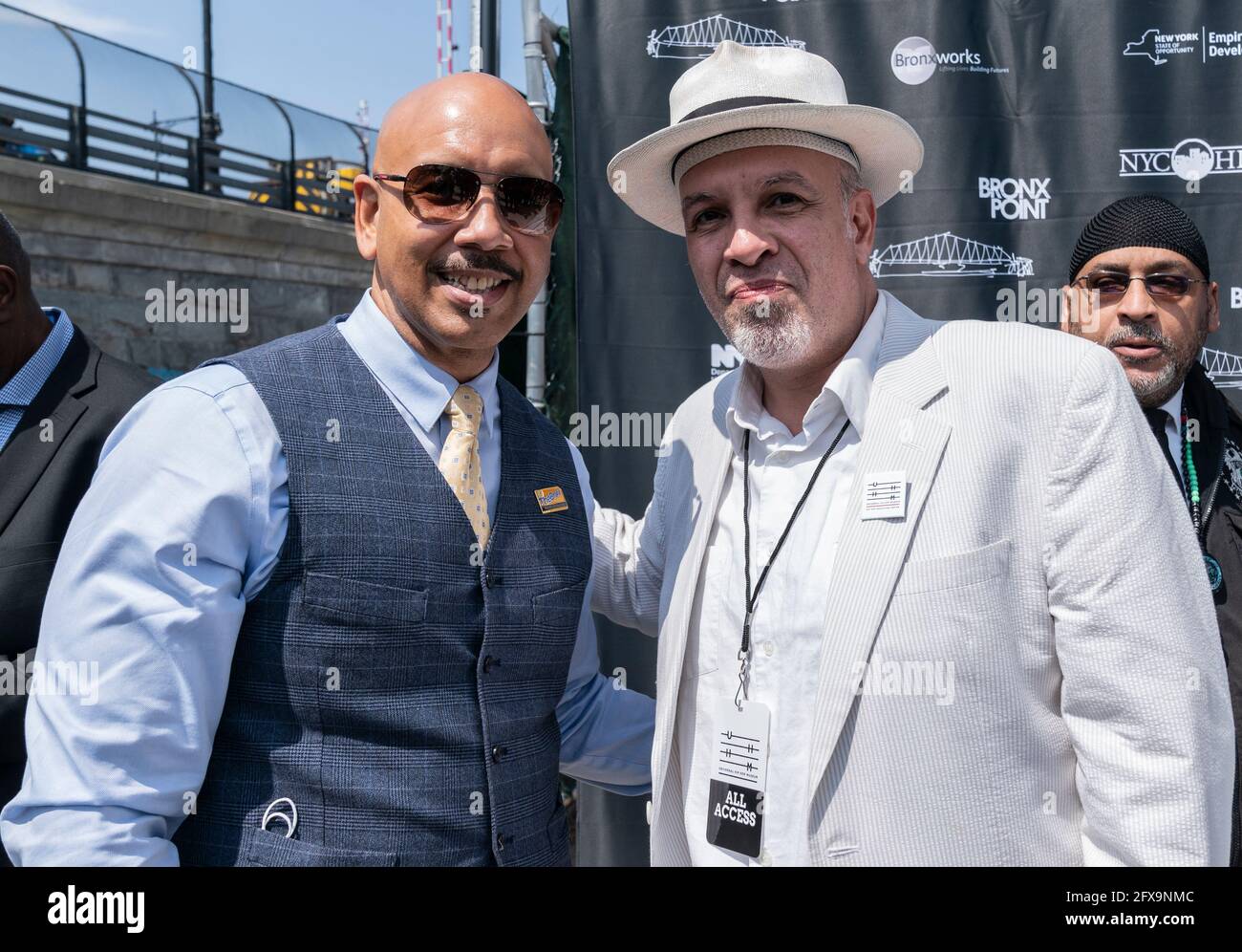New York, NY - May 20, 2021: Bronx Borough President Ruben Diaz Jr. and ...