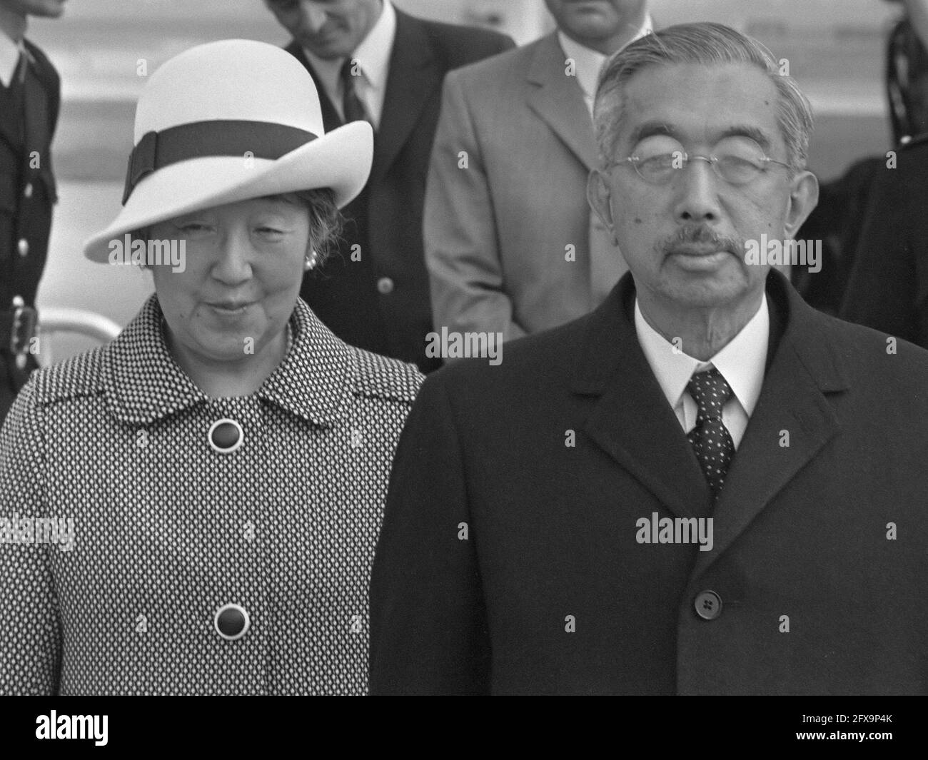 Emperor Hirohito and Empress Nagako in the Netherlands (1971 Stock ...